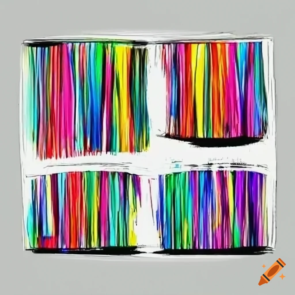 Abstract 3d stripes and shapes contour design on Craiyon