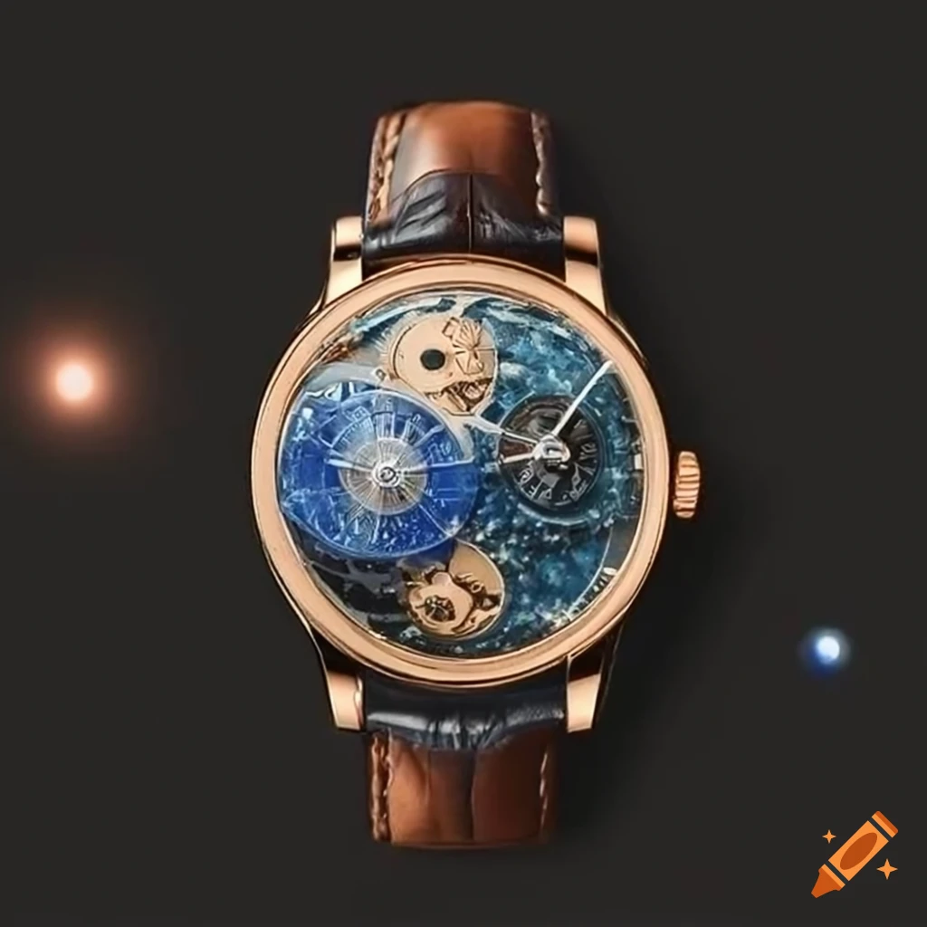 Celestial Navigator watch with miniature planetarium dial inspired by ...