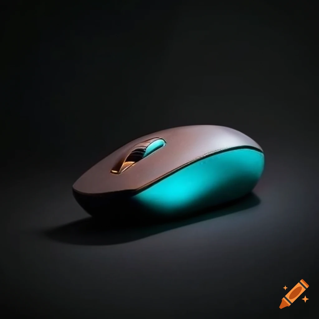 Unique computer mouse made of meteorite and ceramic smalt on Craiyon