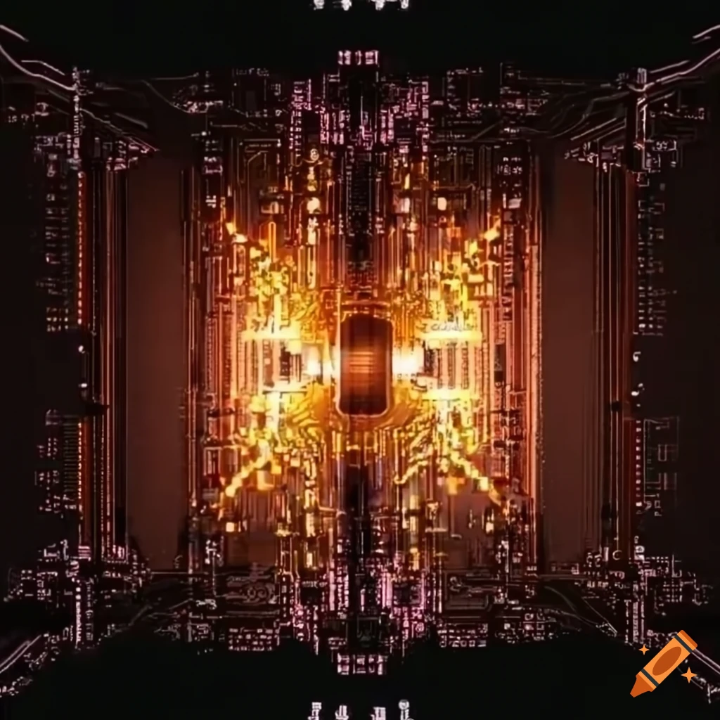 Quantum computer qpu chip on Craiyon