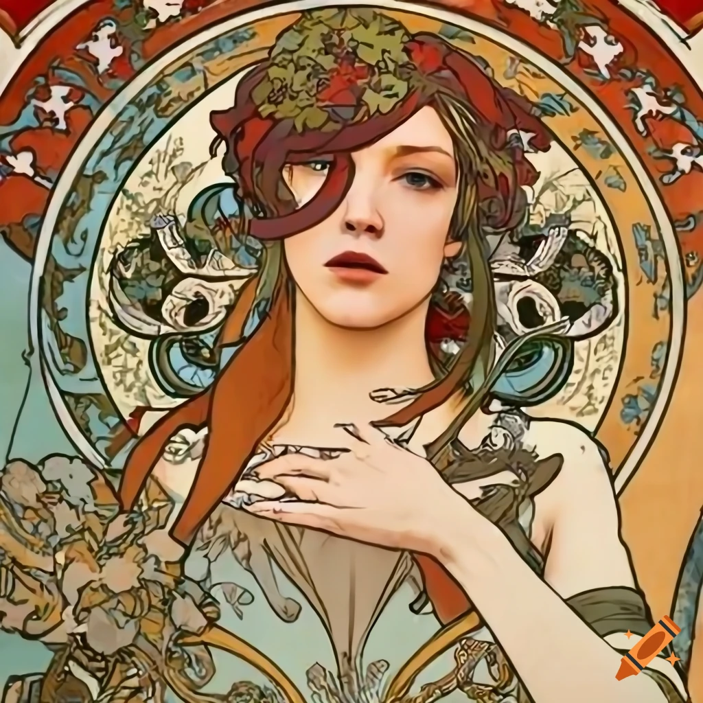 Swedish metal gear solid inspired by alphonse mucha in high definition ...