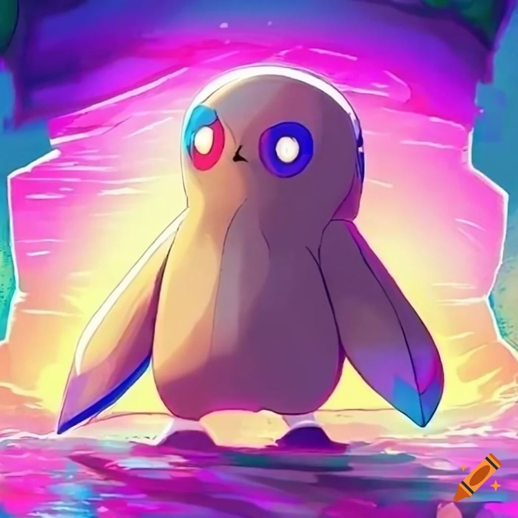 Pokémon formed by spirits of people and Pokémon in a damp season on Craiyon