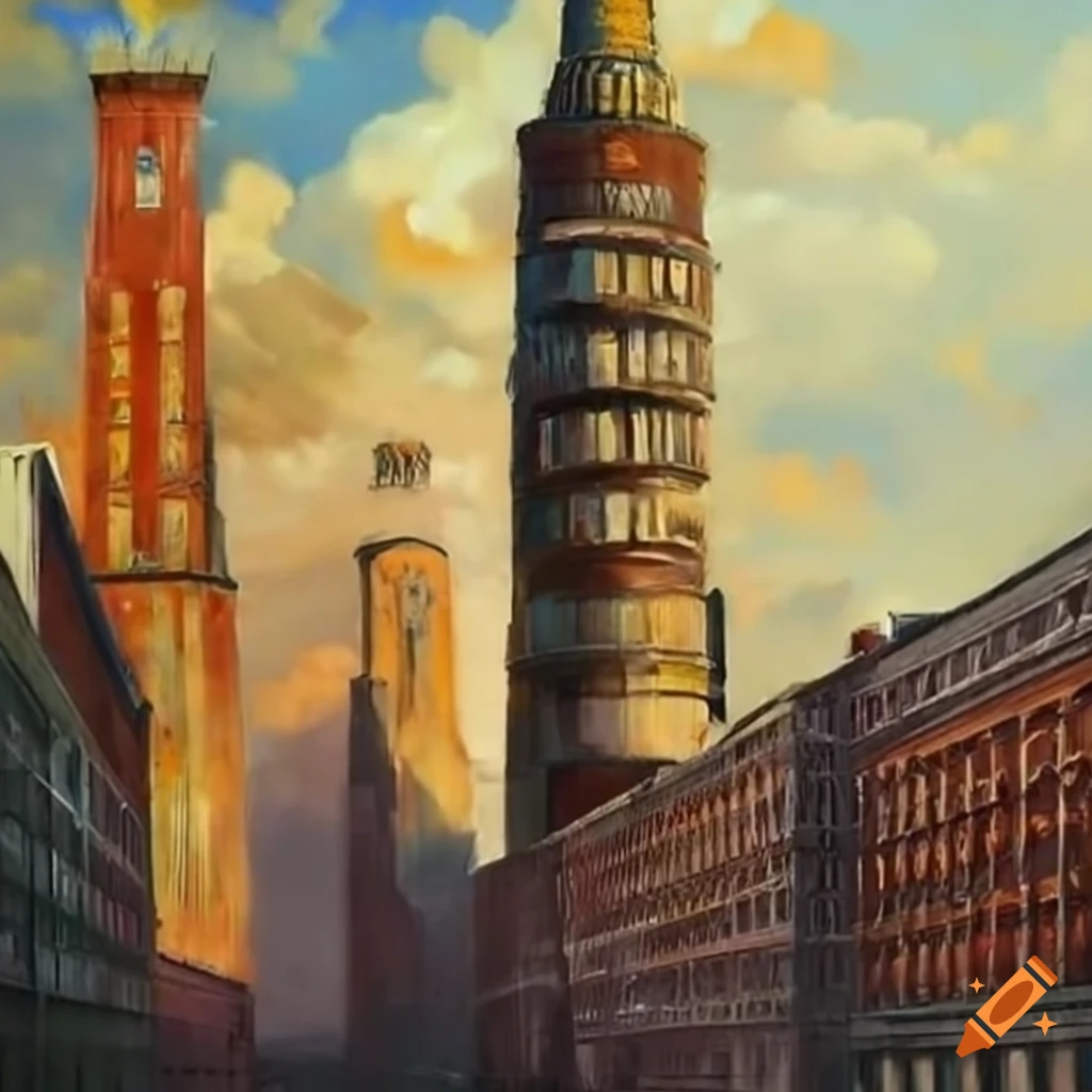 Impressive architecture of gigantic soviet-style buildings on Craiyon