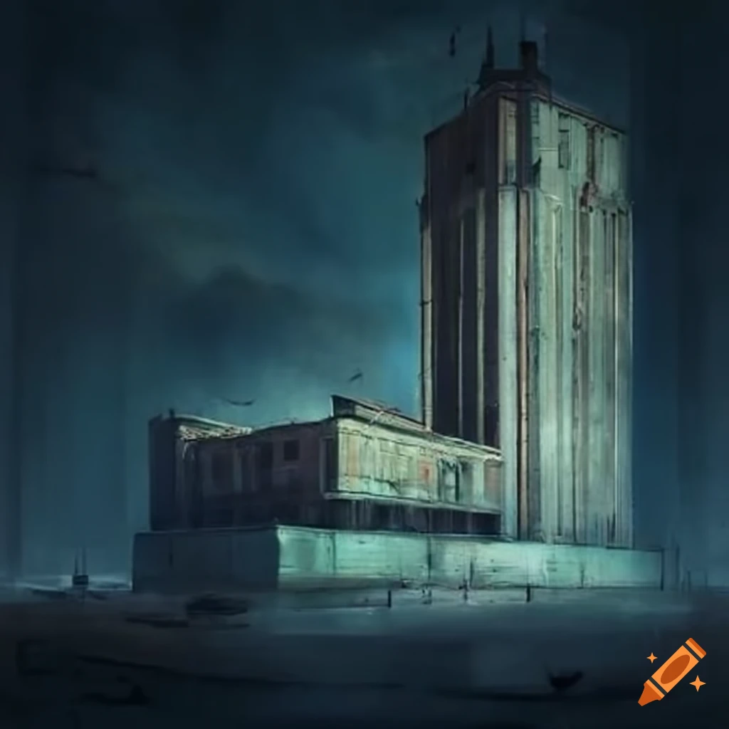 Impressive architecture of giant soviet-style buildings on Craiyon