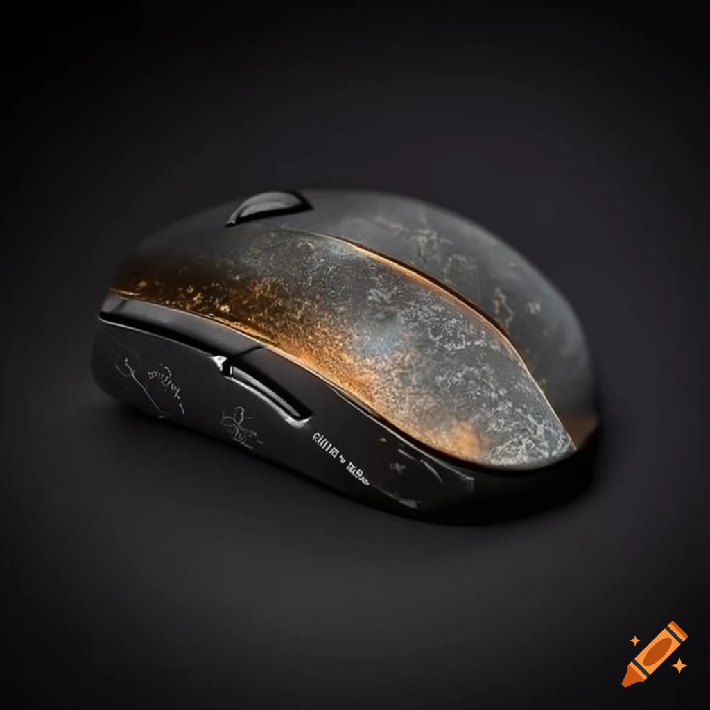 Meteorite and color ceramic smalt computer mouse on Craiyon