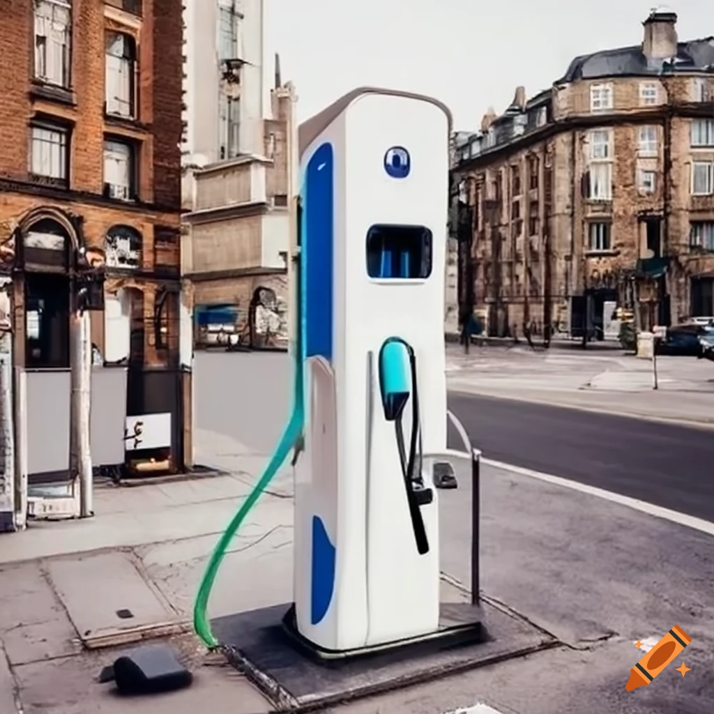 Map showing potential locations of public charging stations for ...