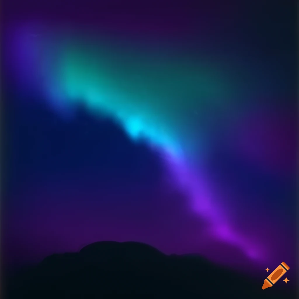 Gaming setup with colorful rgb lights against a night sky backdrop on ...