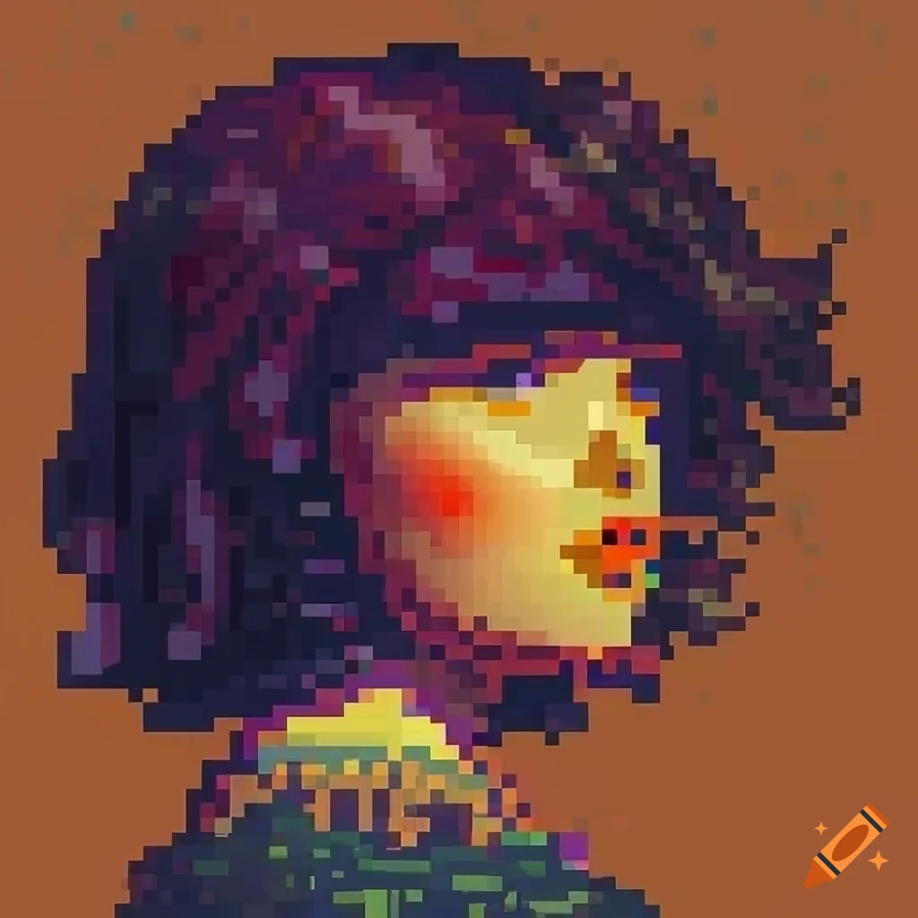 Vintage postcard style pixel art with dithering, year 1924 on Craiyon