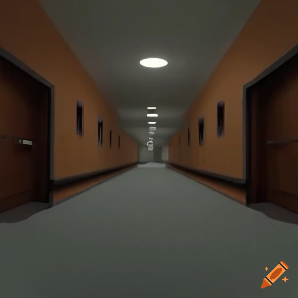 Bright liminal space on Craiyon