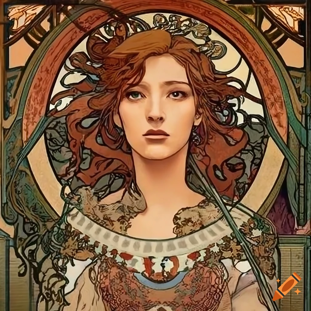 High definition artwork inspired by alphonse mucha and metal gear solid ...