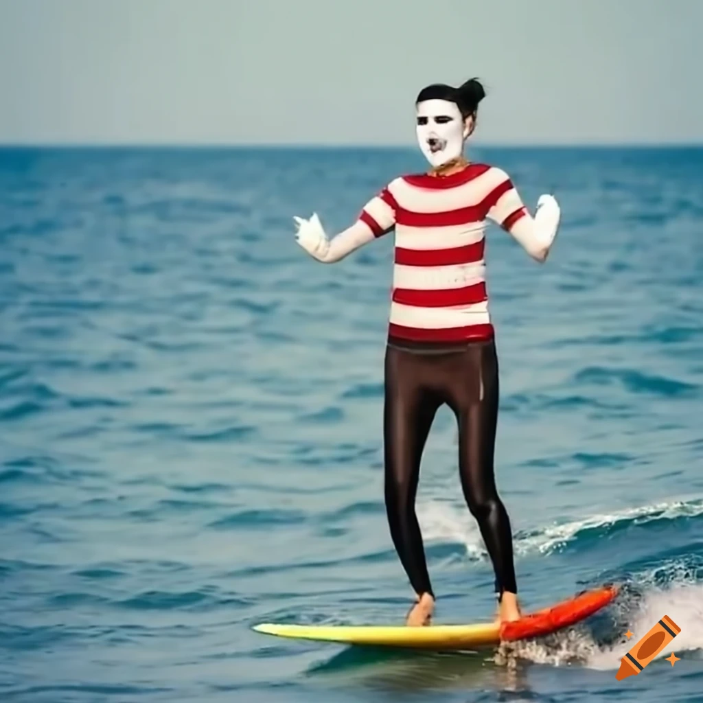 Surfing images created on Craiyon