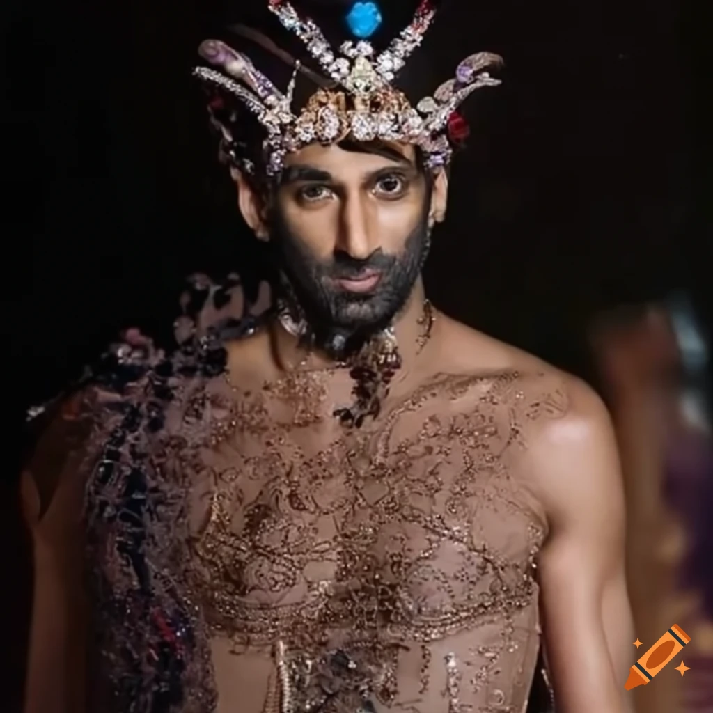Aditya roy kapur in a stunning met gala costume design on Craiyon