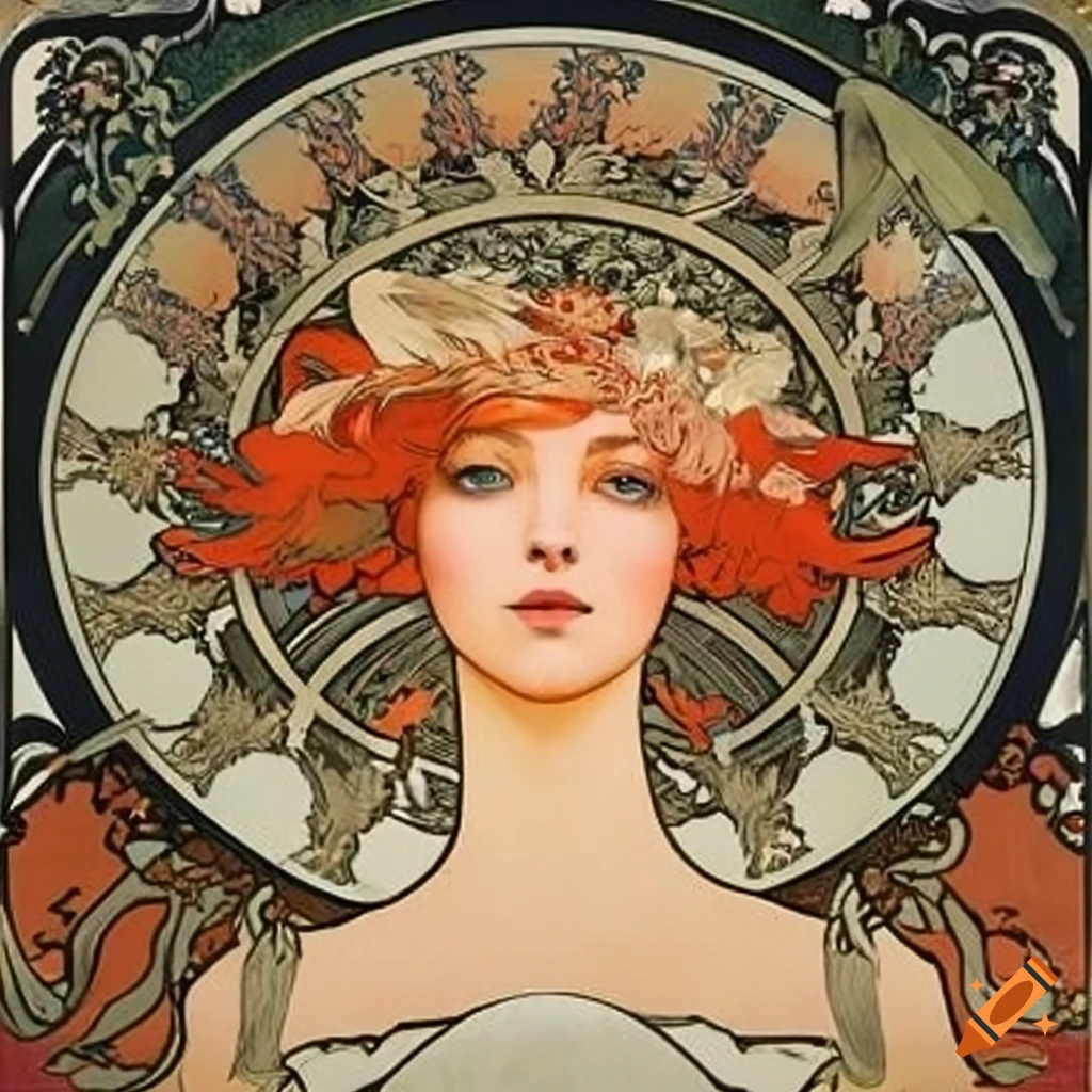 Vintage Star Fox poster with Alphonse Mucha-style design on Craiyon