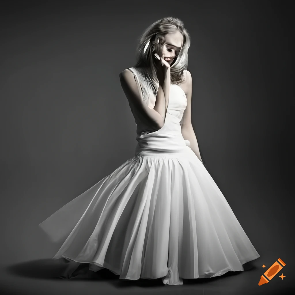 White skirt on Craiyon