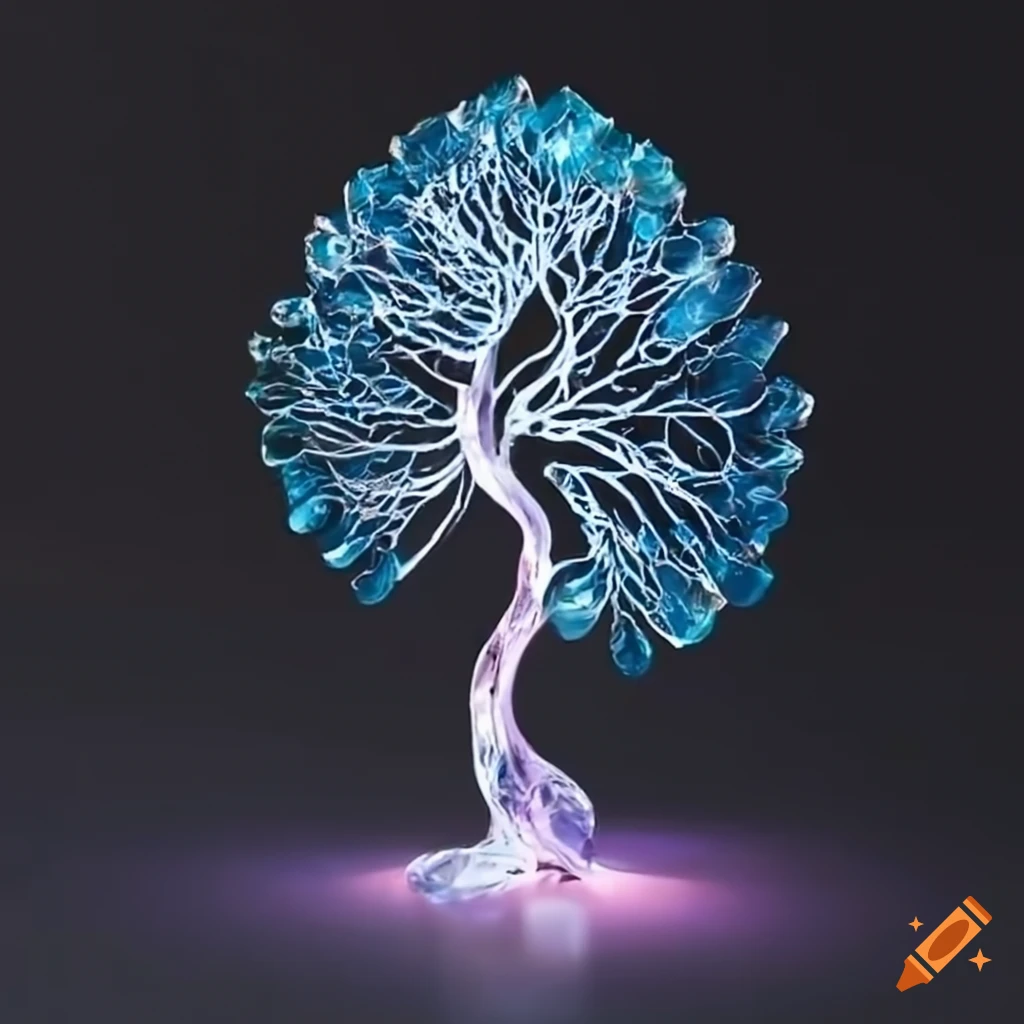 Crystal tree on Craiyon