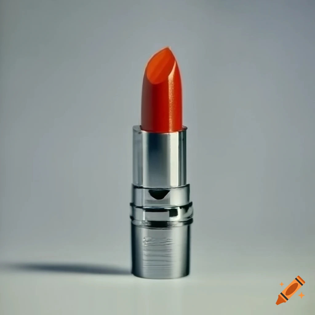 Vintage 1980s bright red lipstick tube on Craiyon