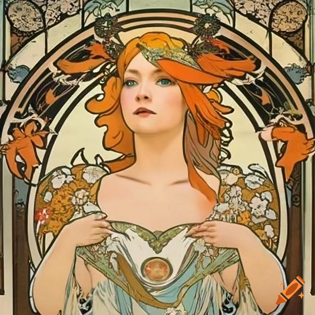 Vintage poster of Star Fox in Alphonse Mucha style on Craiyon