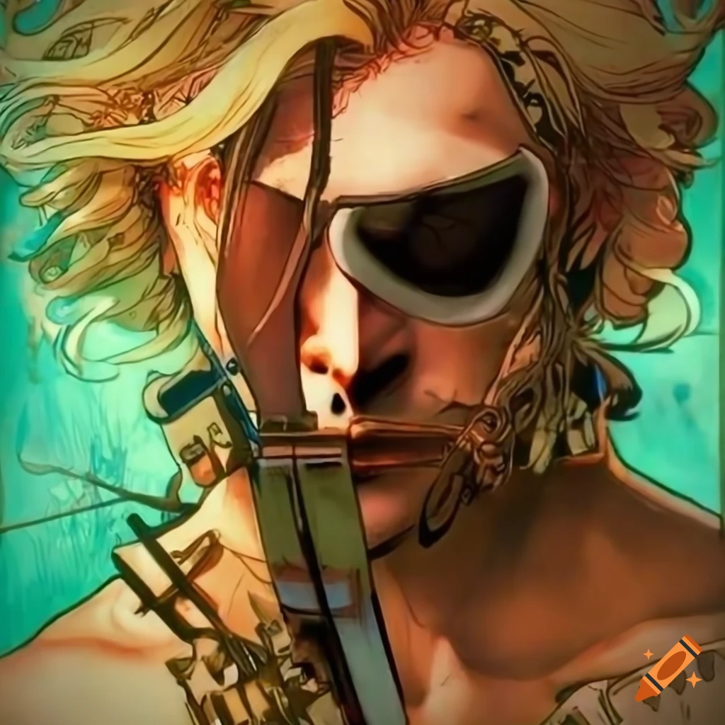 Swedish metal gear solid mecha in alphonse mucha style on Craiyon