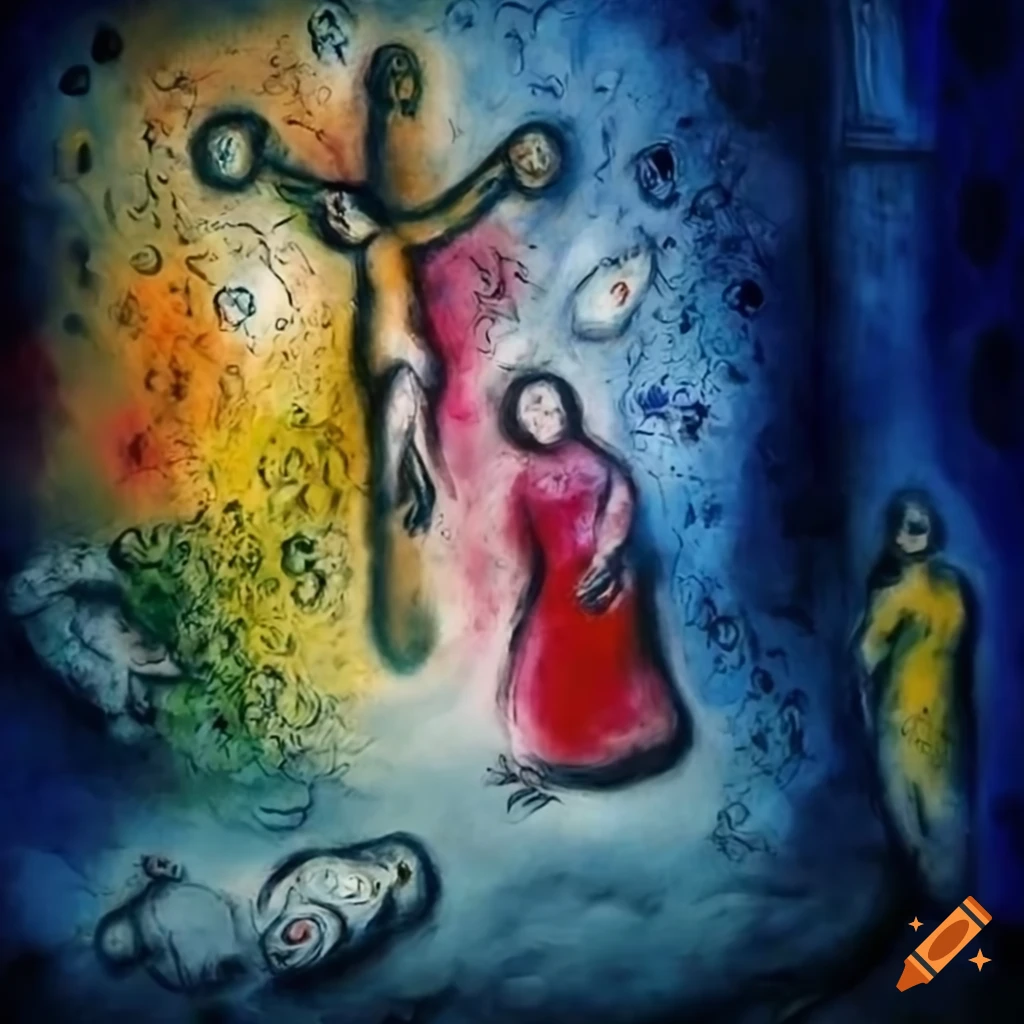 Photorealistic art inspired by marc chagall on Craiyon