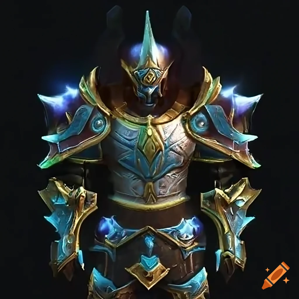 Adorned magic stomach armor front view high resolution on Craiyon