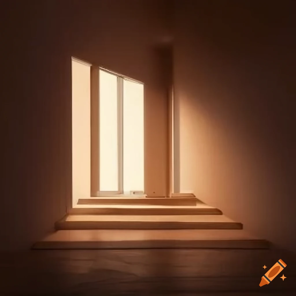 Brightly lit beige liminal office space on Craiyon