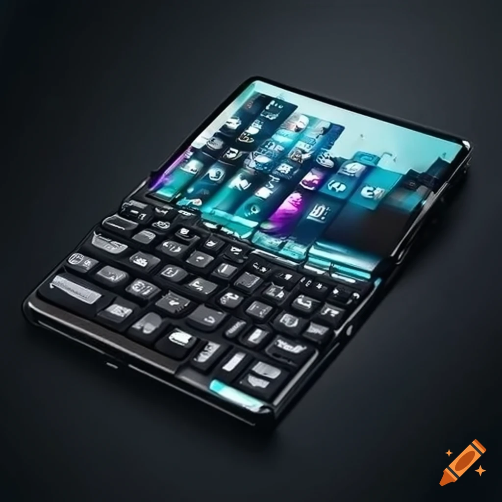 Smartphone keyboard for 400x240 pixels display on Craiyon