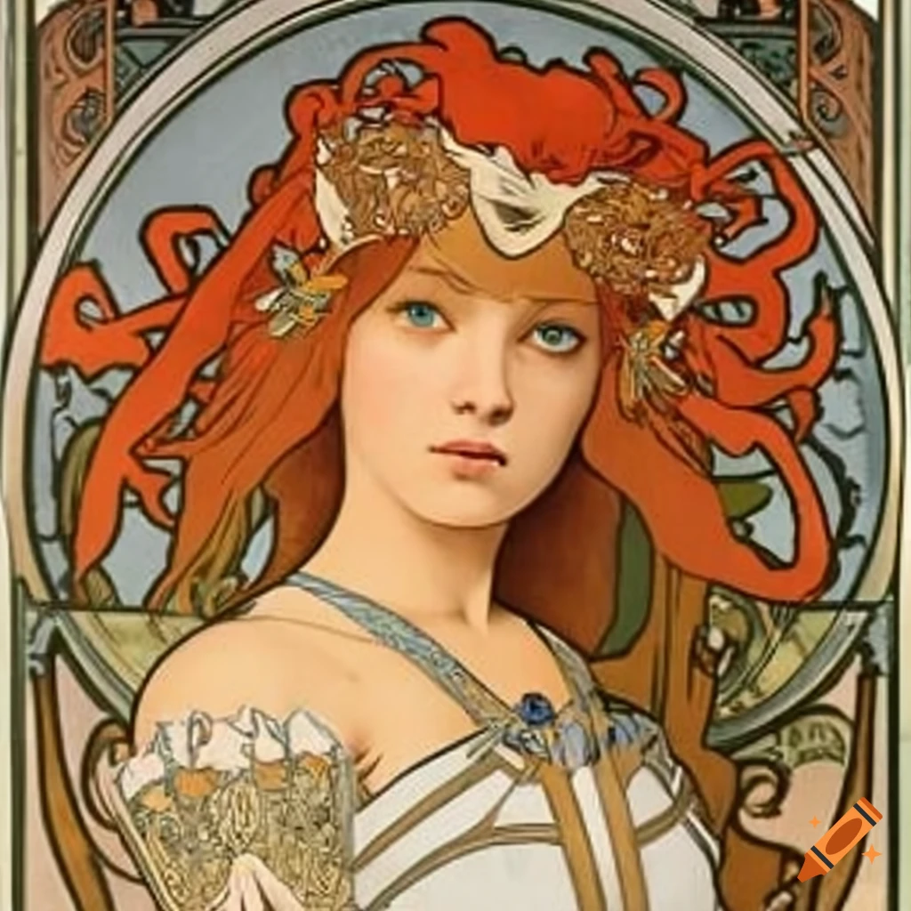 Vintage poster of Star Fox in Alphonse Mucha style on Craiyon