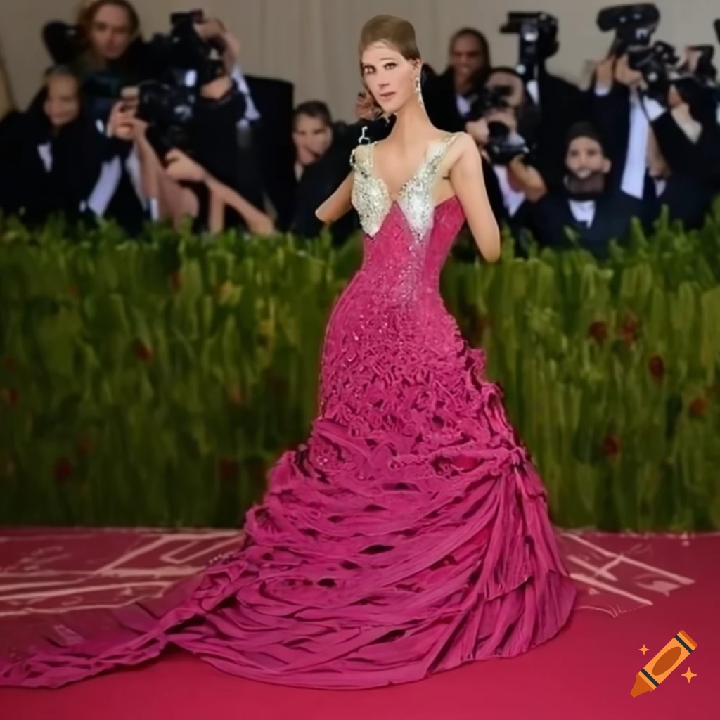 Met gala inspired dress with unique design on Craiyon