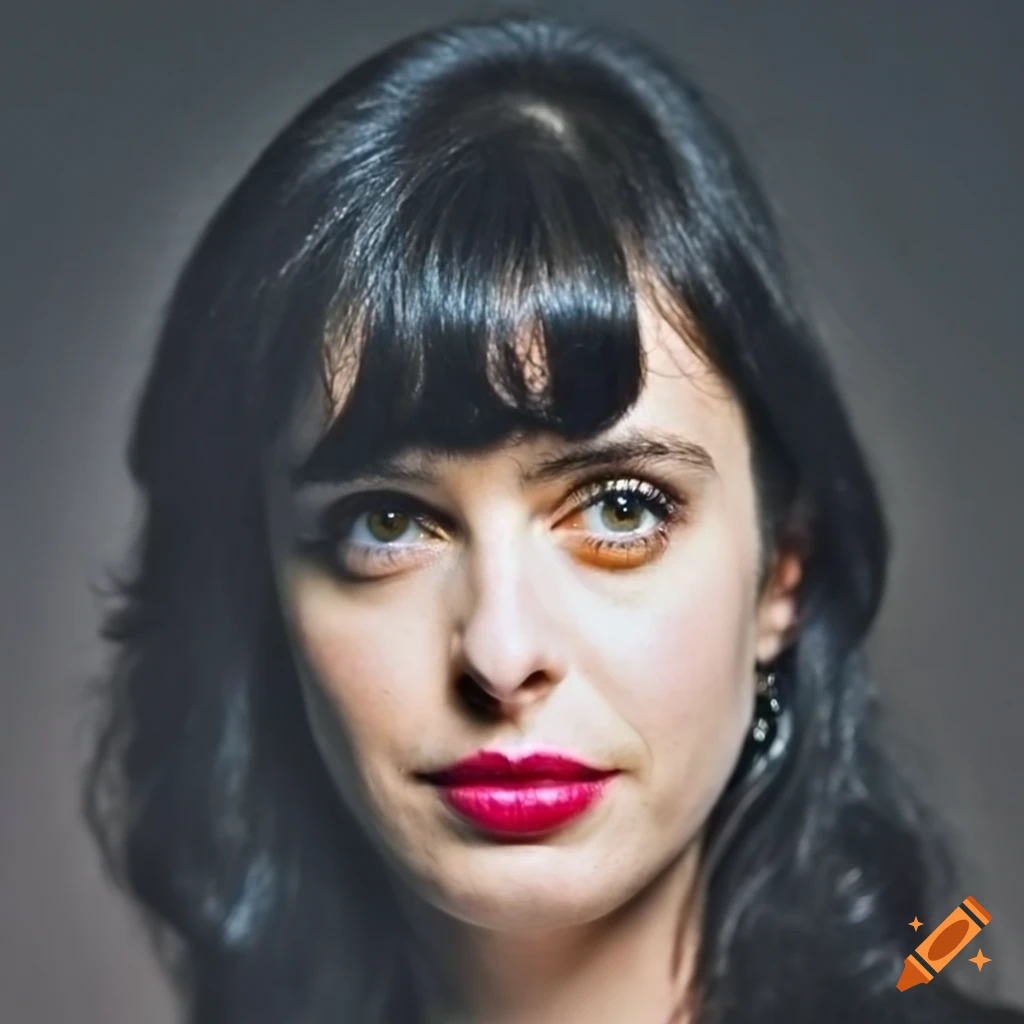 Close-up high-definition portrait with intricate skin and hair details ...