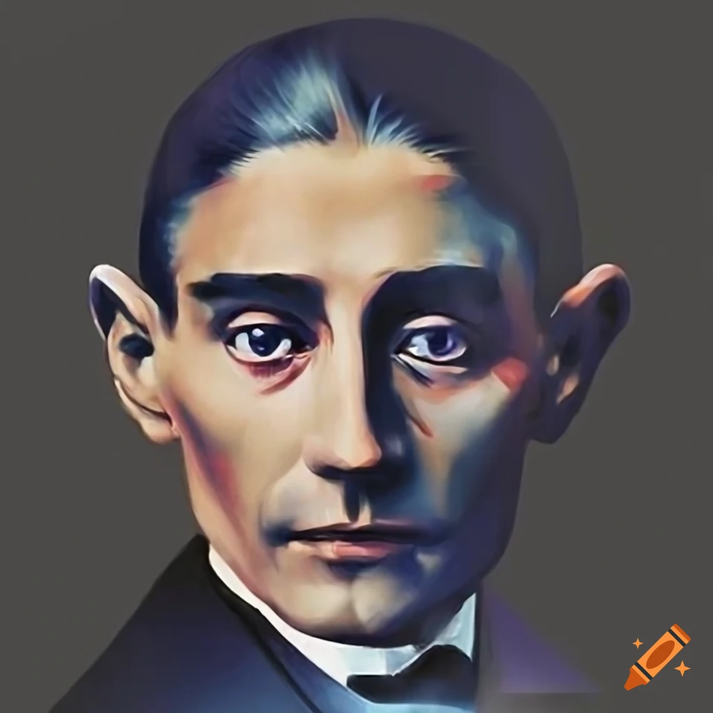 Franz kafka portrait on Craiyon