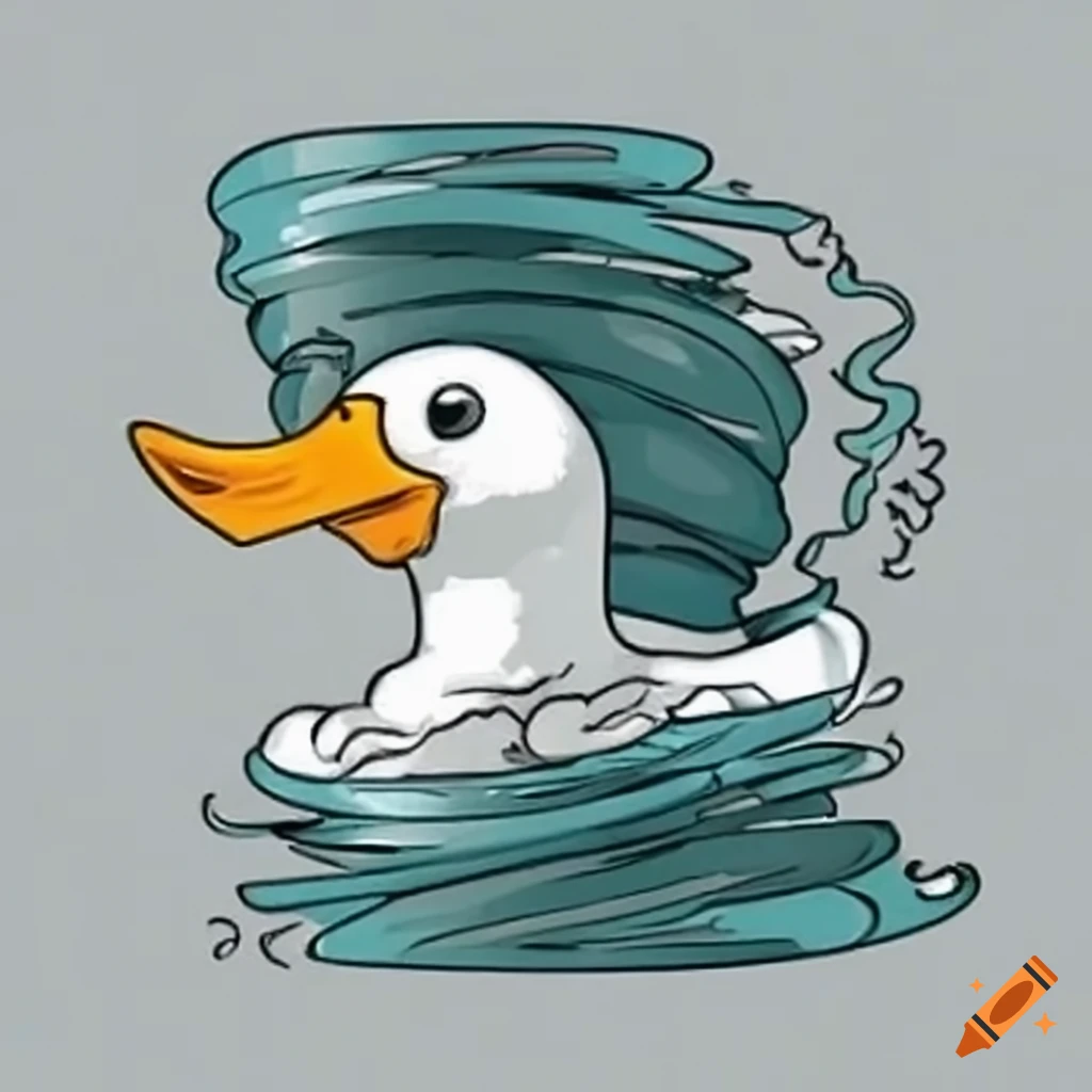 Duck tornado on Craiyon