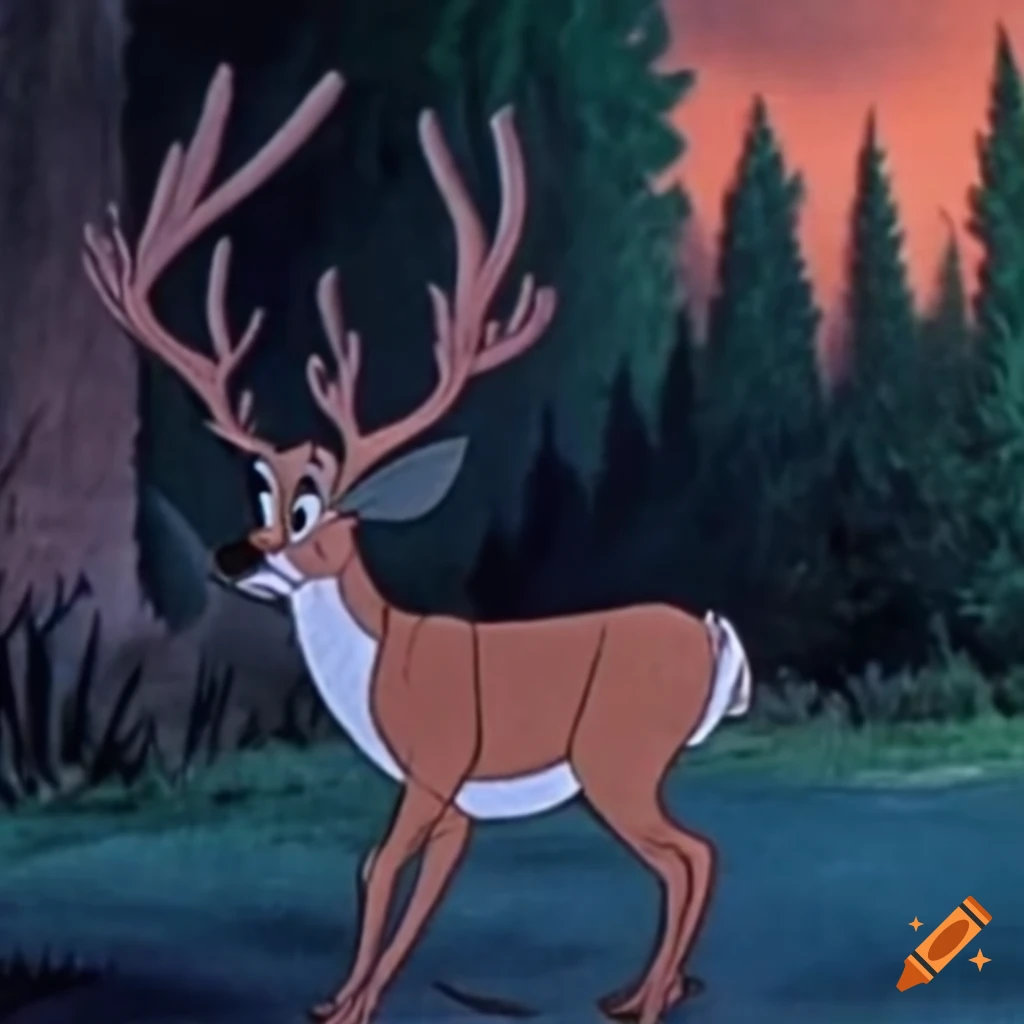 Promotional image for the 1942 animated feature 'The Deer Hunter' on ...