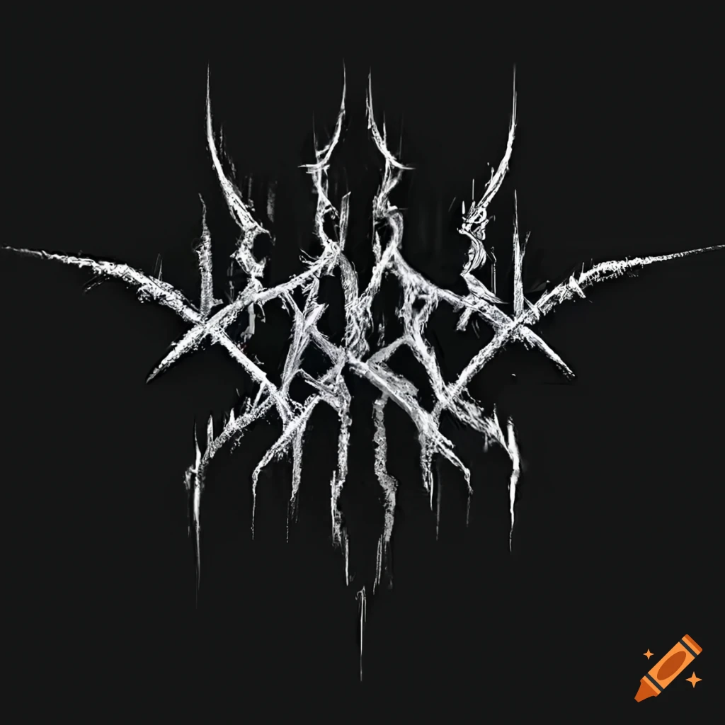 Deathcore logo of 'poder' brand on Craiyon