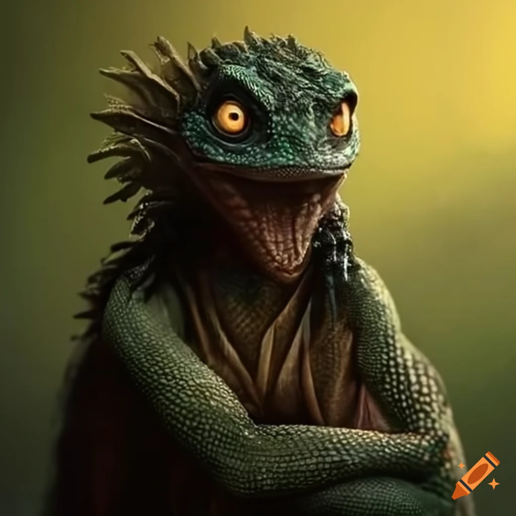 Lizard people on Craiyon