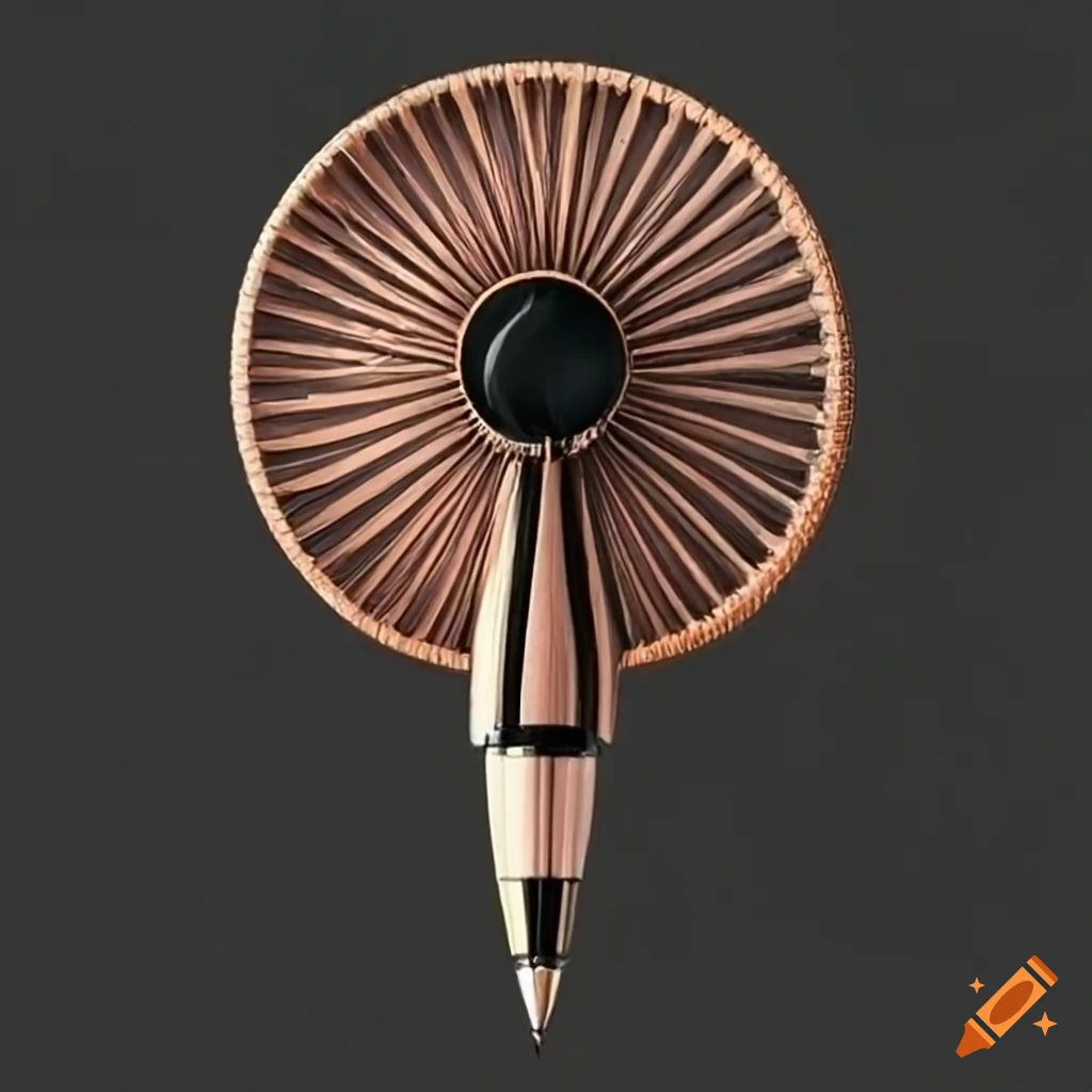 Pen next to a fan on Craiyon