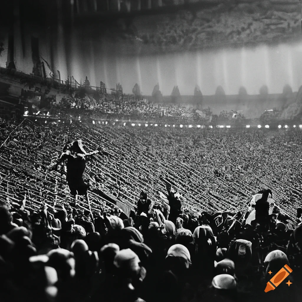 German crowd during football championship captured by Leni Riefenstahl ...