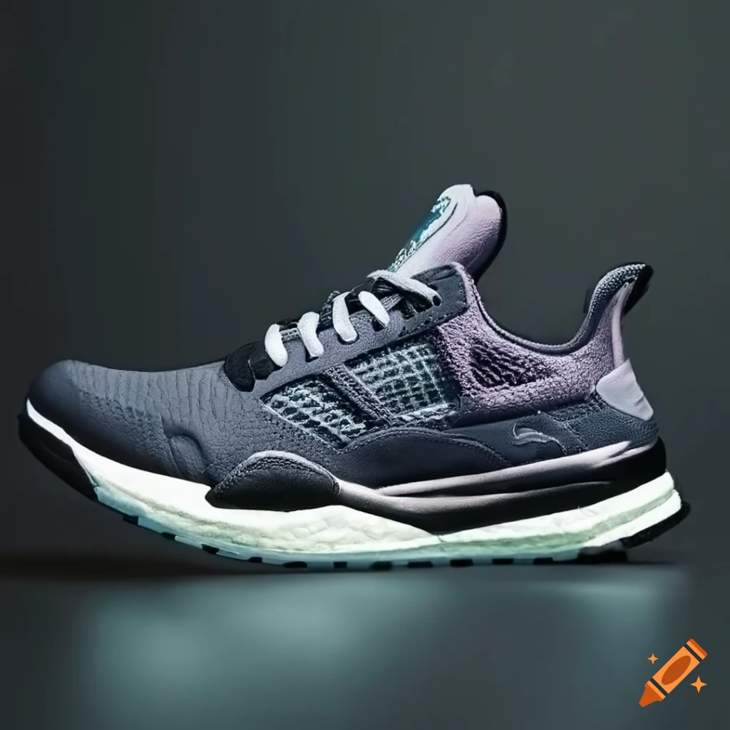 Adidas Ultraboost and Air Jordan 4 shoe combination on Craiyon