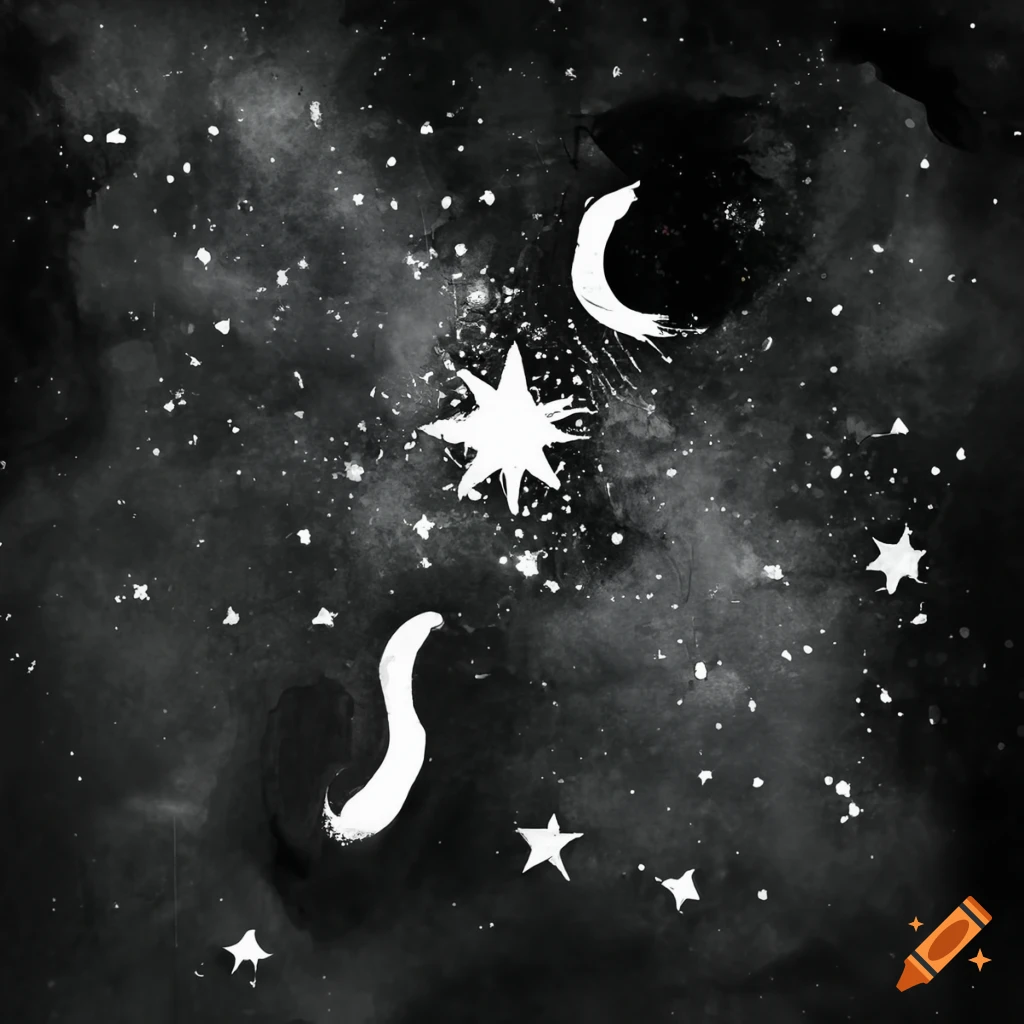 Minimalist black and white psychedelic album cover design of ascending ...