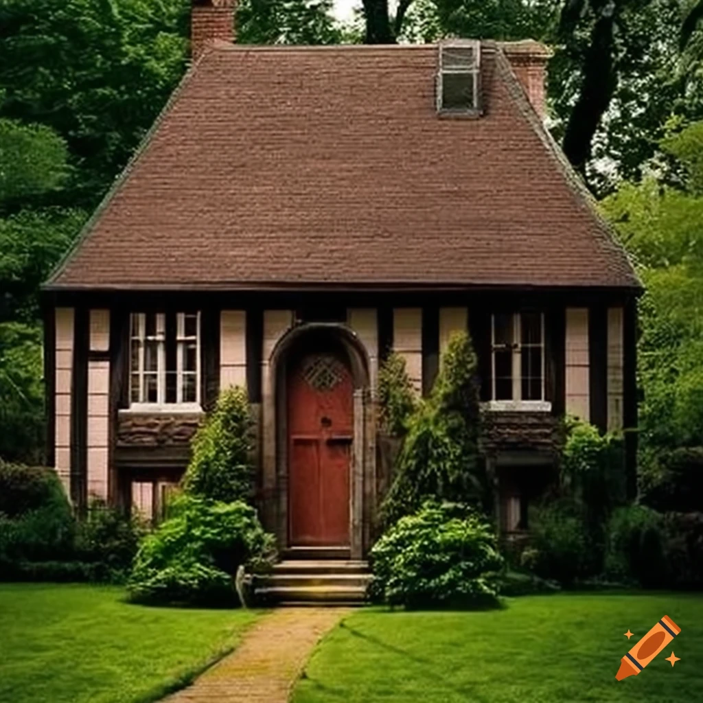 Small tudor style house on Craiyon