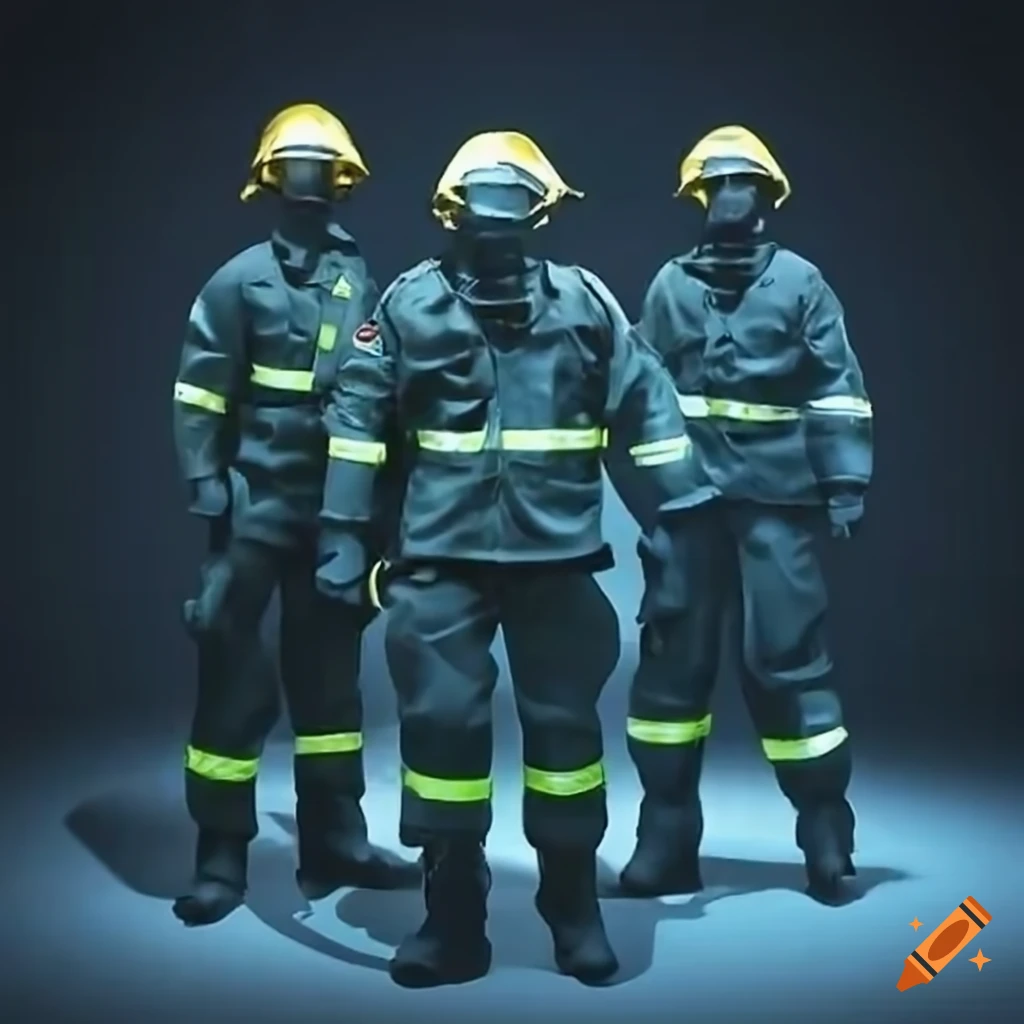 Team of emergency rescuers with glowing first-aid symbol on uniforms ...