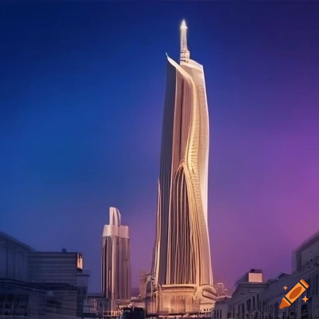 A modern cityscape with skyscrapers in Riyadh, Saudi Arabia on Craiyon