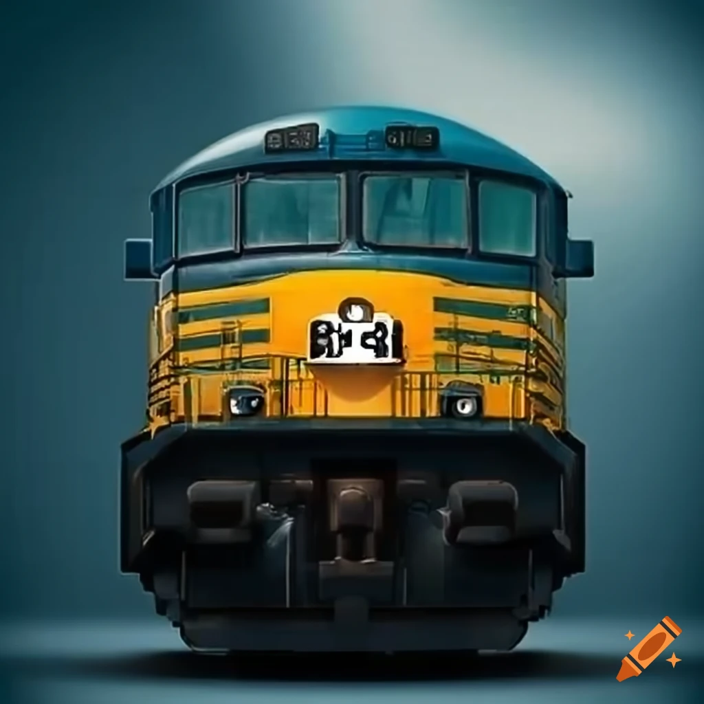Diesel locomotive logo design on Craiyon