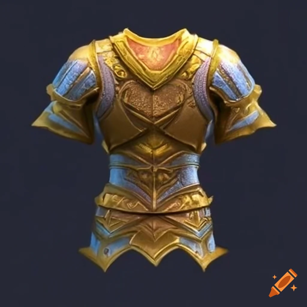 Adorned magic body armor in high resolution and detailed view on Craiyon