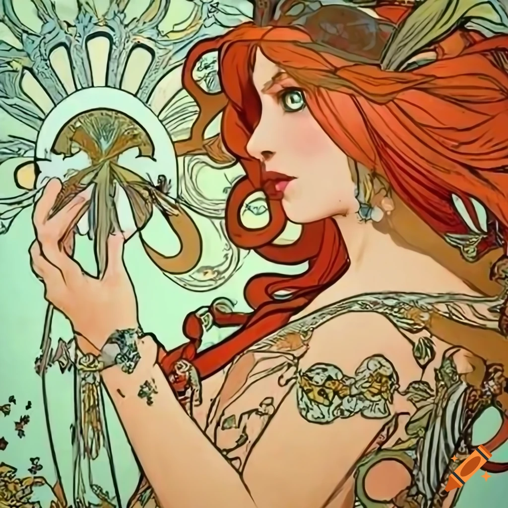 High definition art with Swedish Metal Gear Solid and Alphonse Mucha ...