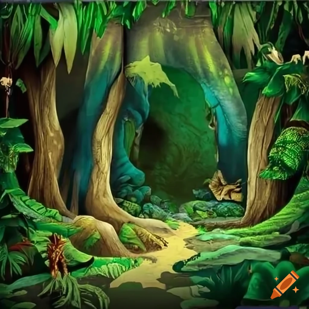Fantasy jungle on Craiyon