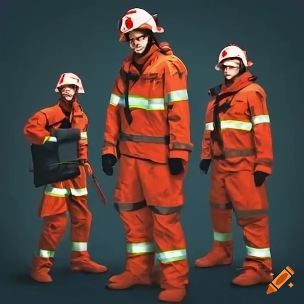 Team of emergency rescuers with glowing first-aid symbols running with ...