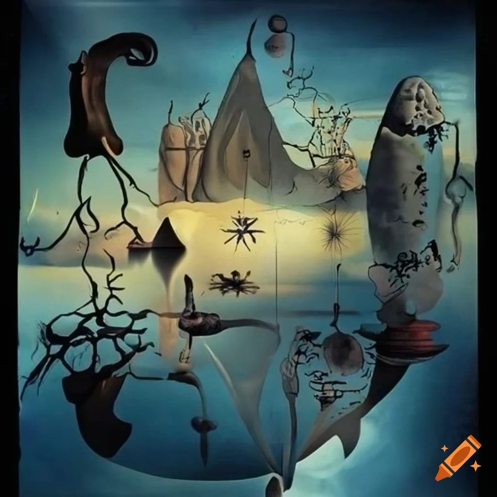 Esoteric occult symbols and objects scattered in an outdoor landscape ...
