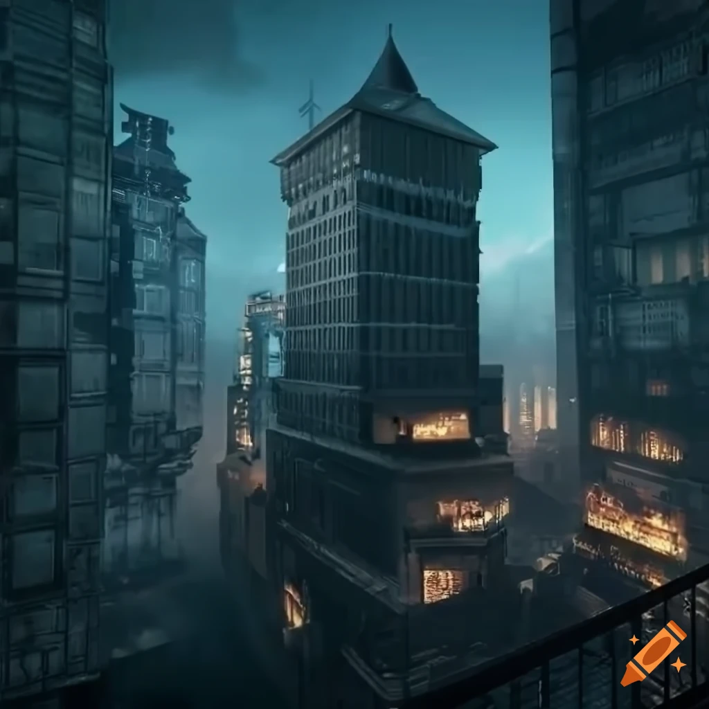 Rainbow six siege skyscraper map preplanning on Craiyon