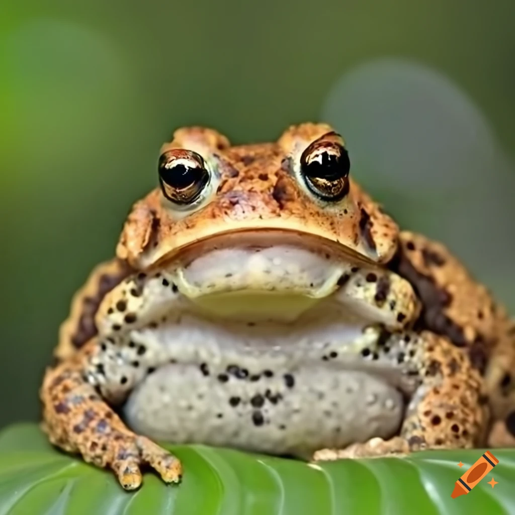 Cute toad on Craiyon