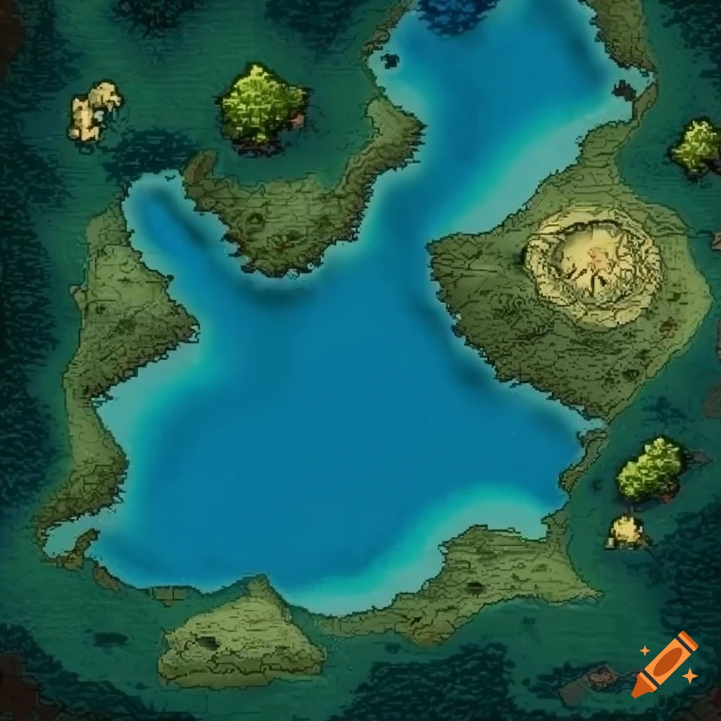 Snes style rpg fantasy map showing fertile plains, barren tundra ...